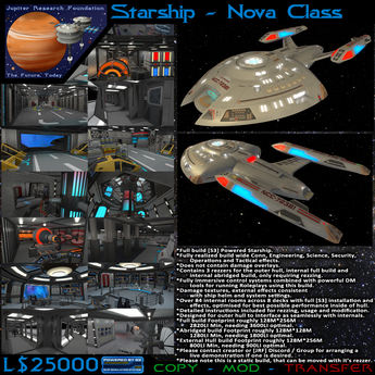 Second Life Marketplace - [JRF] Starship - Nova Class
